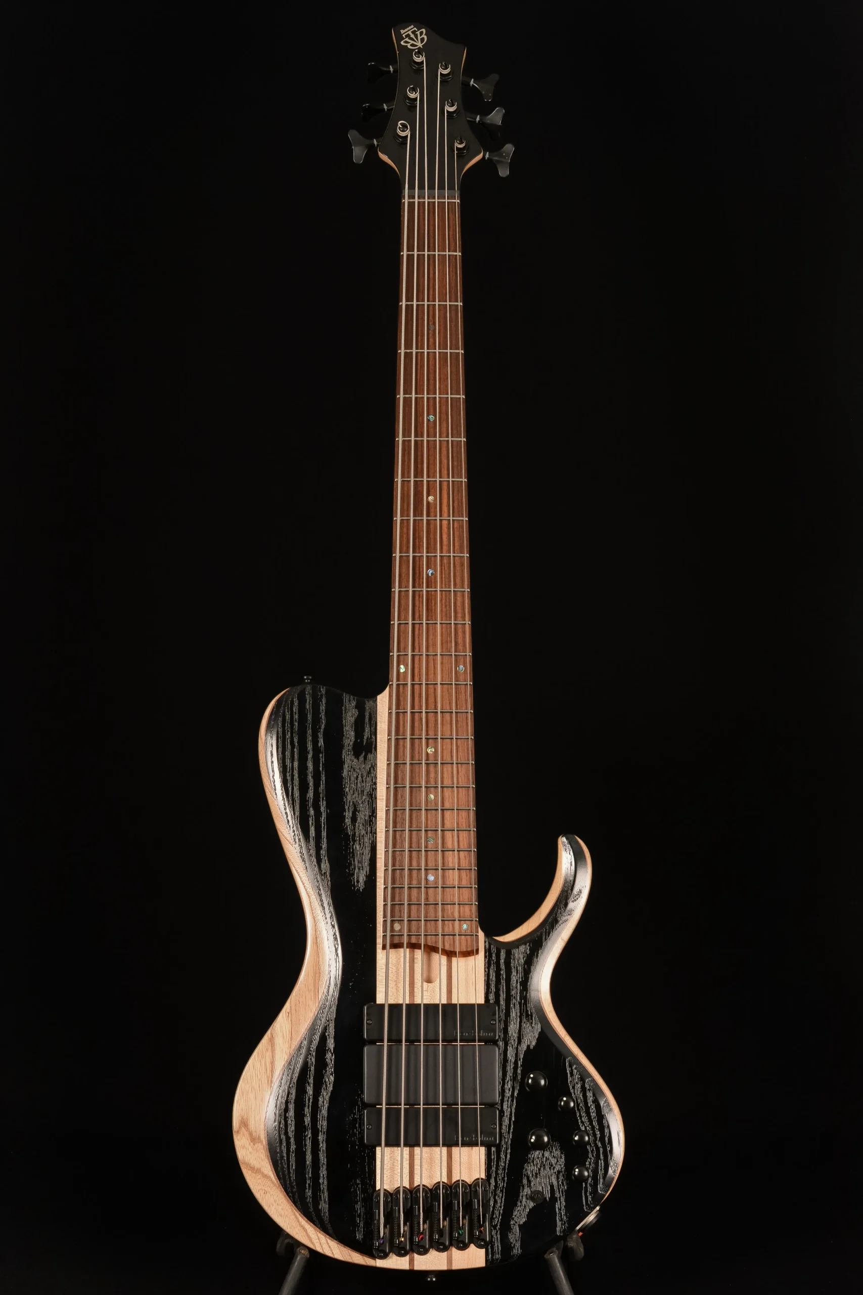 Ibanez B2B866SC 6-string Bass Weathered Black Low Gloss | Woodstock Guitars